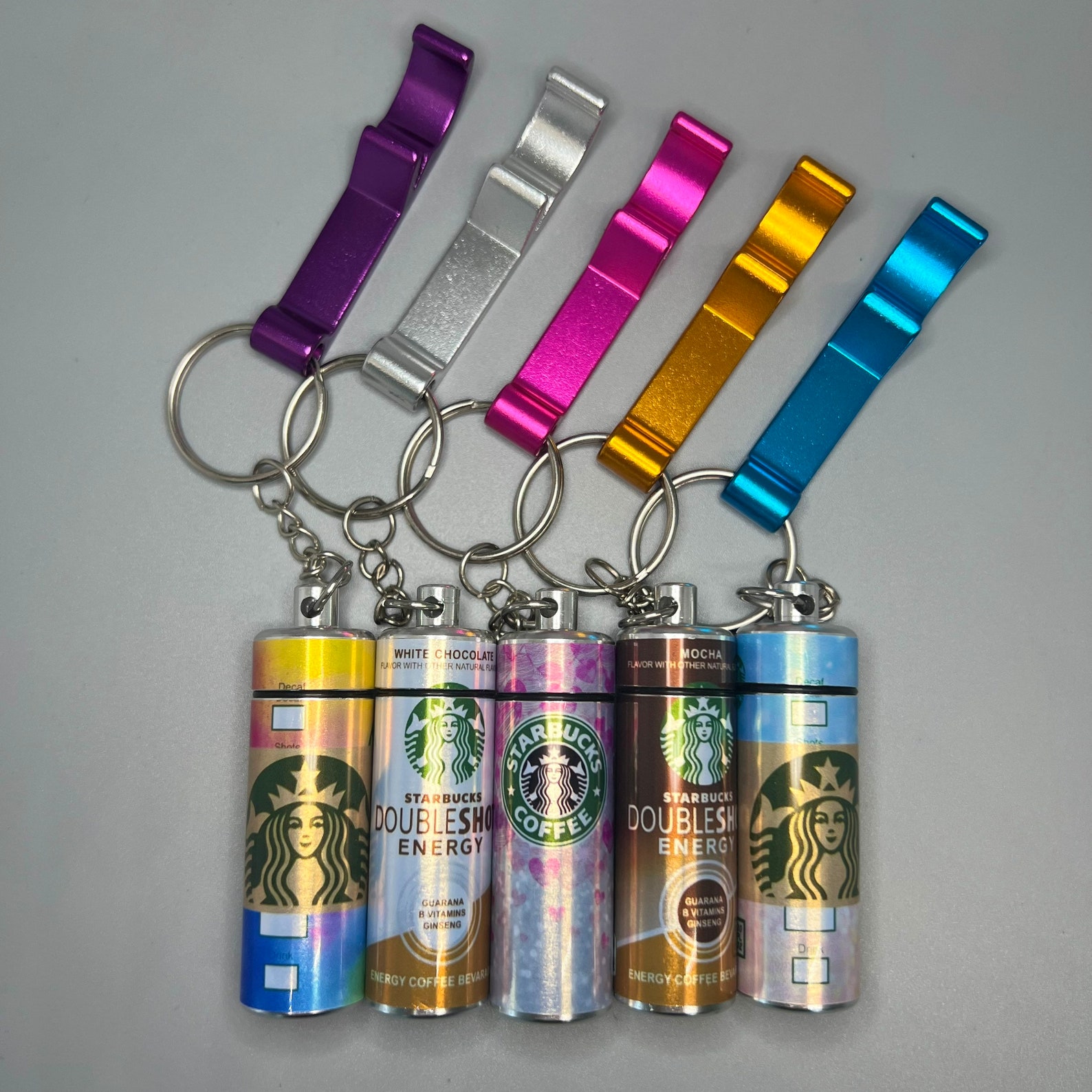 Mini Starbucks Key Chain Coffee Cup Pill Box W/ Matching - Etsy