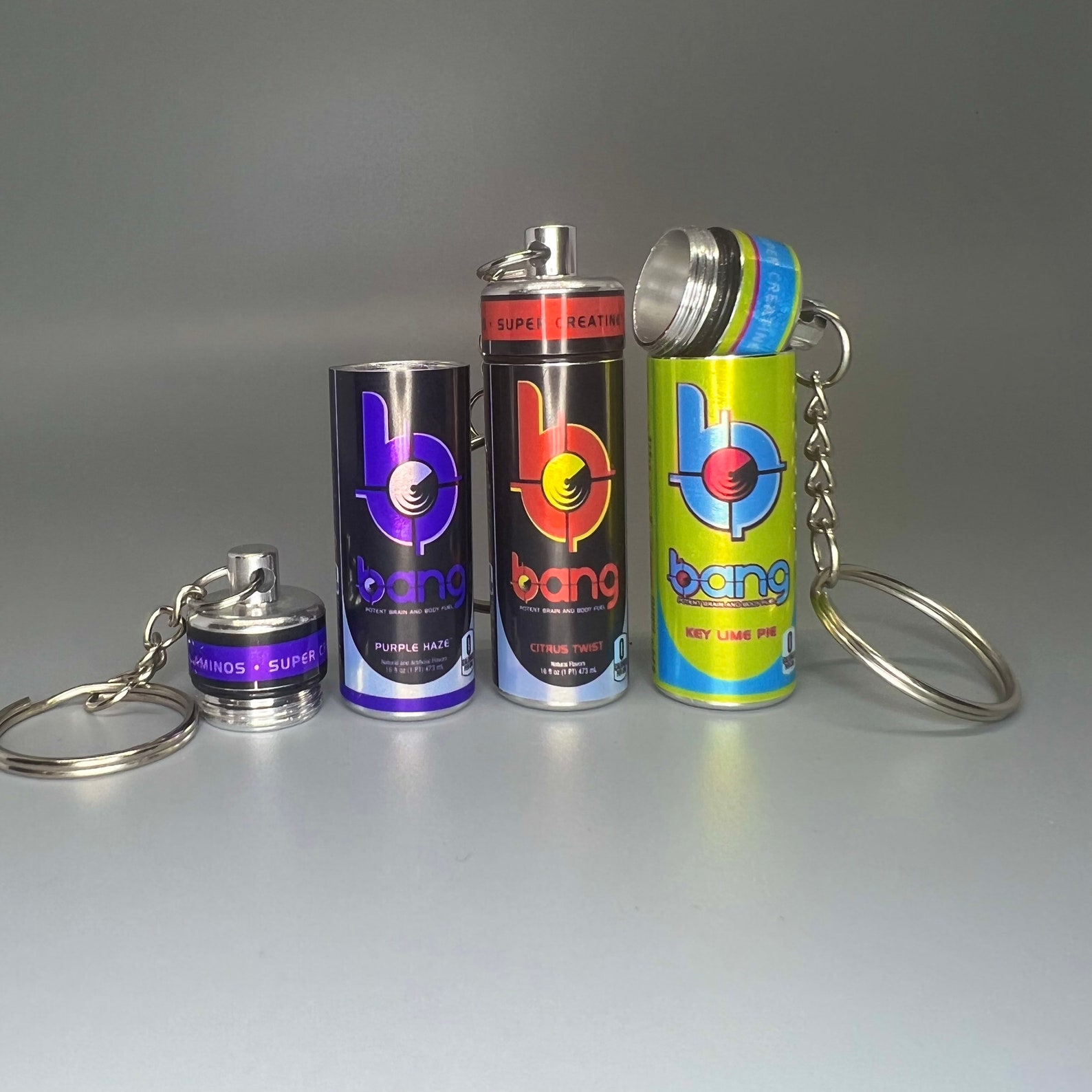 Mini Bang Energy Key Chain Energy Drink Pill Box W/ - Etsy