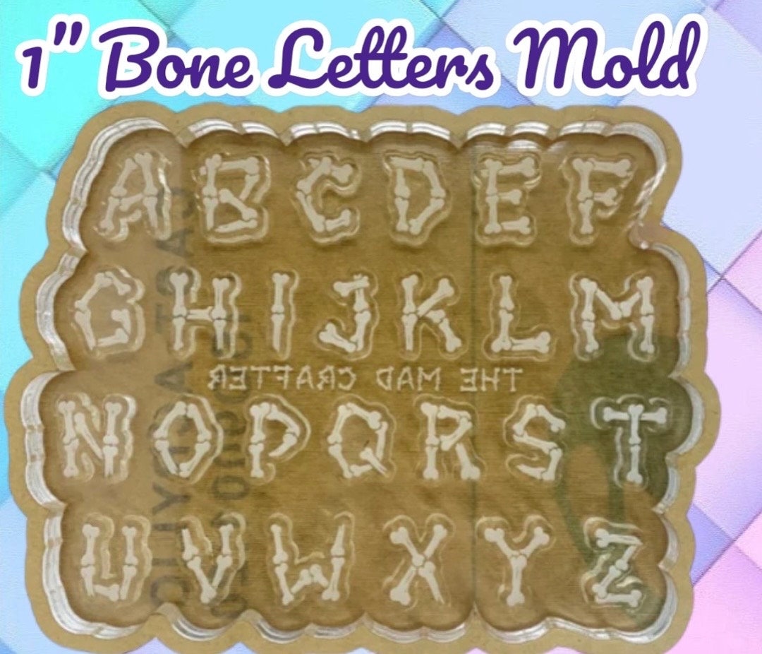 1” Bone Letter Pallet Mold - Etsy