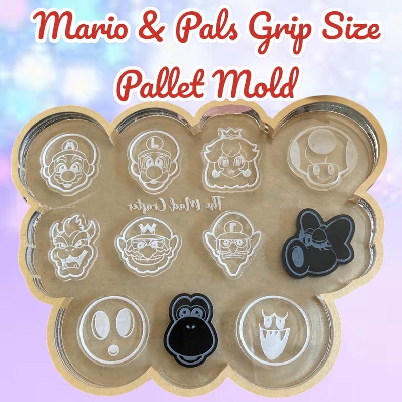 Mario & Pals Grip Size Pallet Mold - Etsy