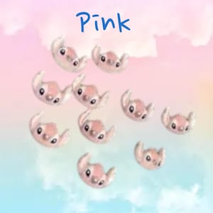 Cute Mini Blue Alien Head Resin Figurine Crafts Cabochon Manicure Nails ...