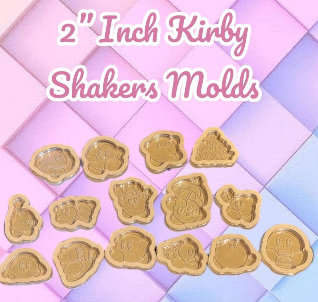 2” Pink Puff Guy Shaker Designs Molds - Etsy