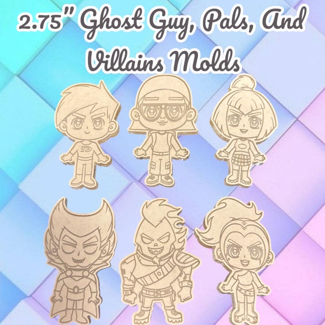 2.75” Ghost Guy/ Pals/ Villains Molds - Etsy