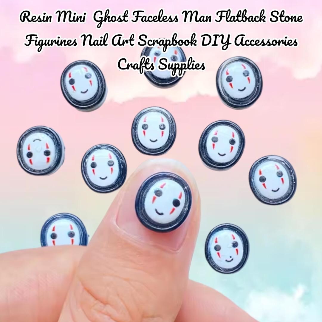 Resin Mini No Face Man Flatback Stone Figurines Nail Art Scrapbook DIY ...