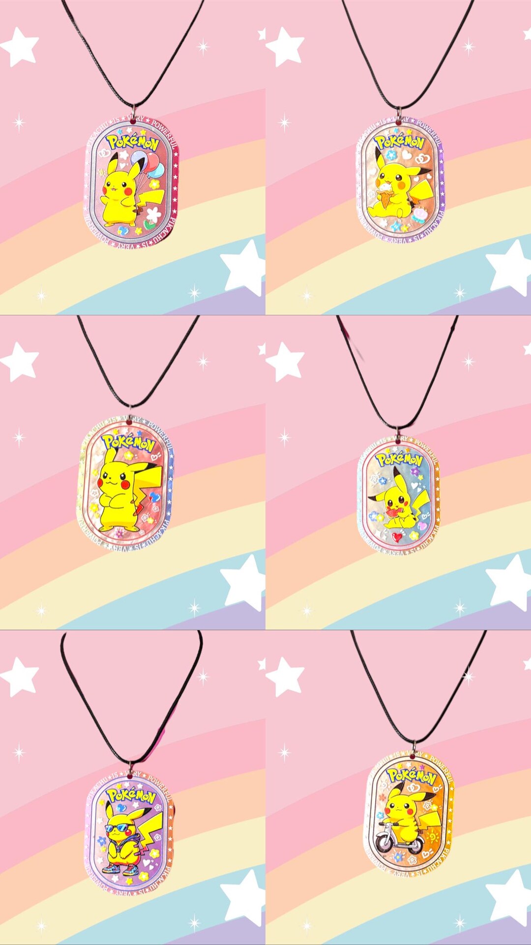 Colorful Pocket Monster Necklaces - Etsy