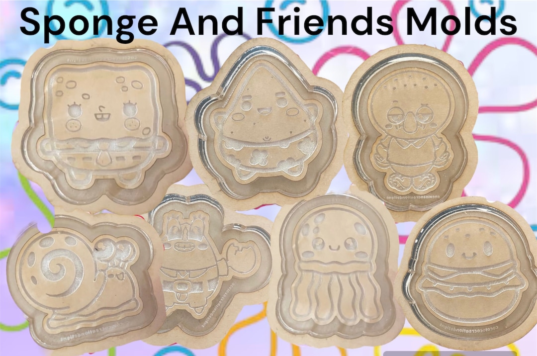 Sponge and Friends Molds - Etsy