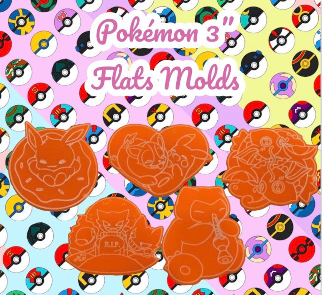 Pokémon 3 Inches Molds - Etsy