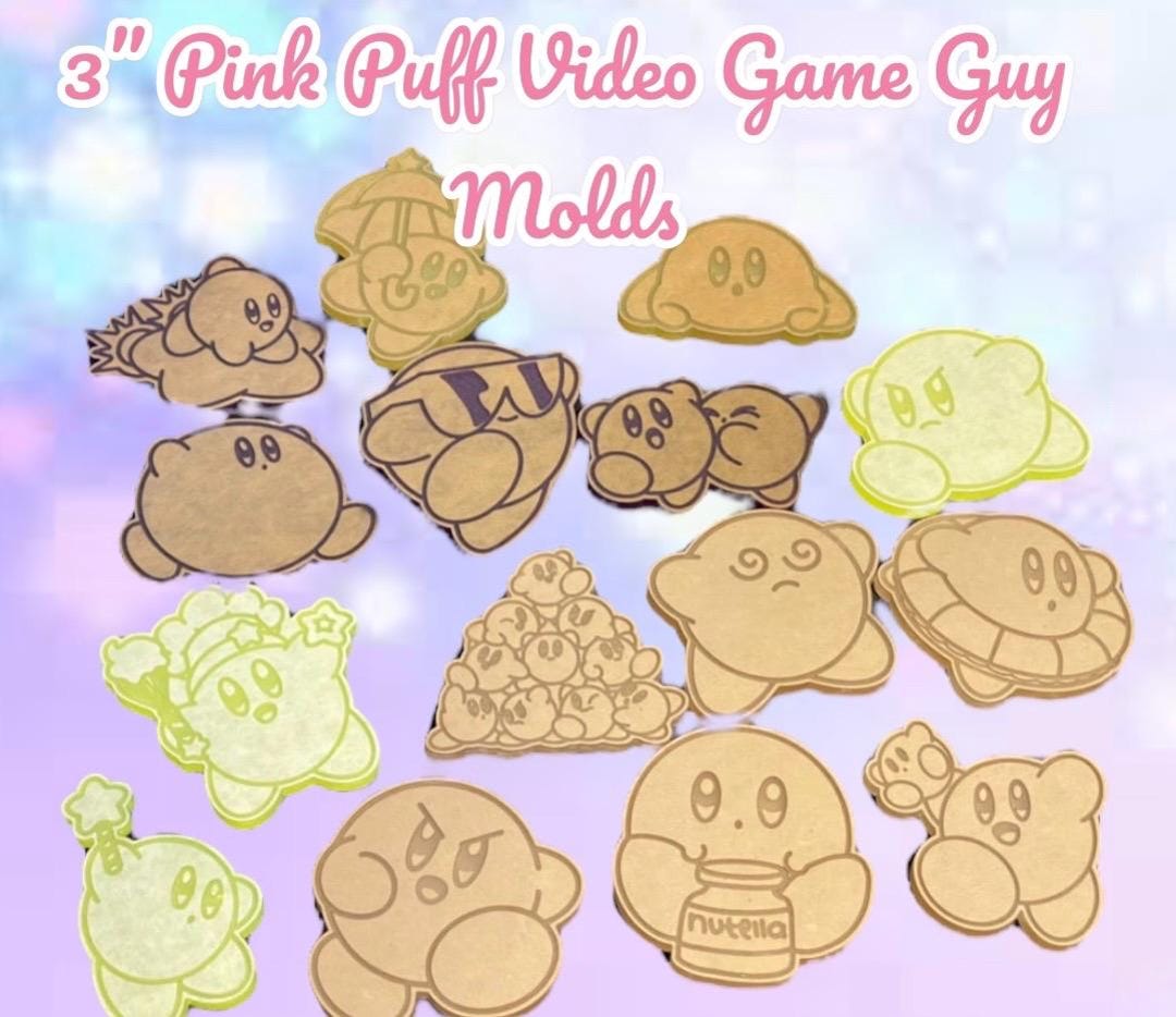 3” Pink Puff Guy Designs Molds - Etsy