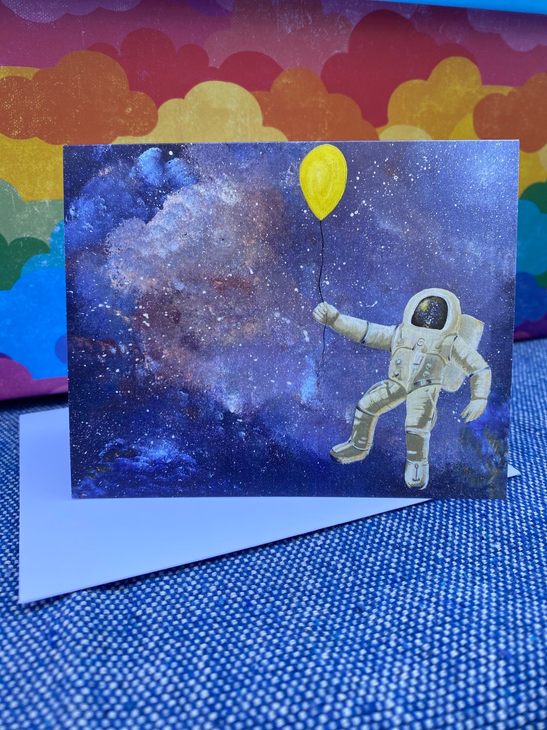 Astronaut Greeting Card - Etsy