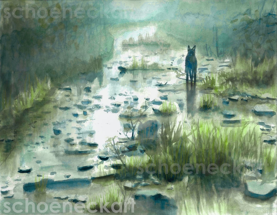 Dog - Stalker - A Tarkovsky Film Watercolor Painting Print - Etsy