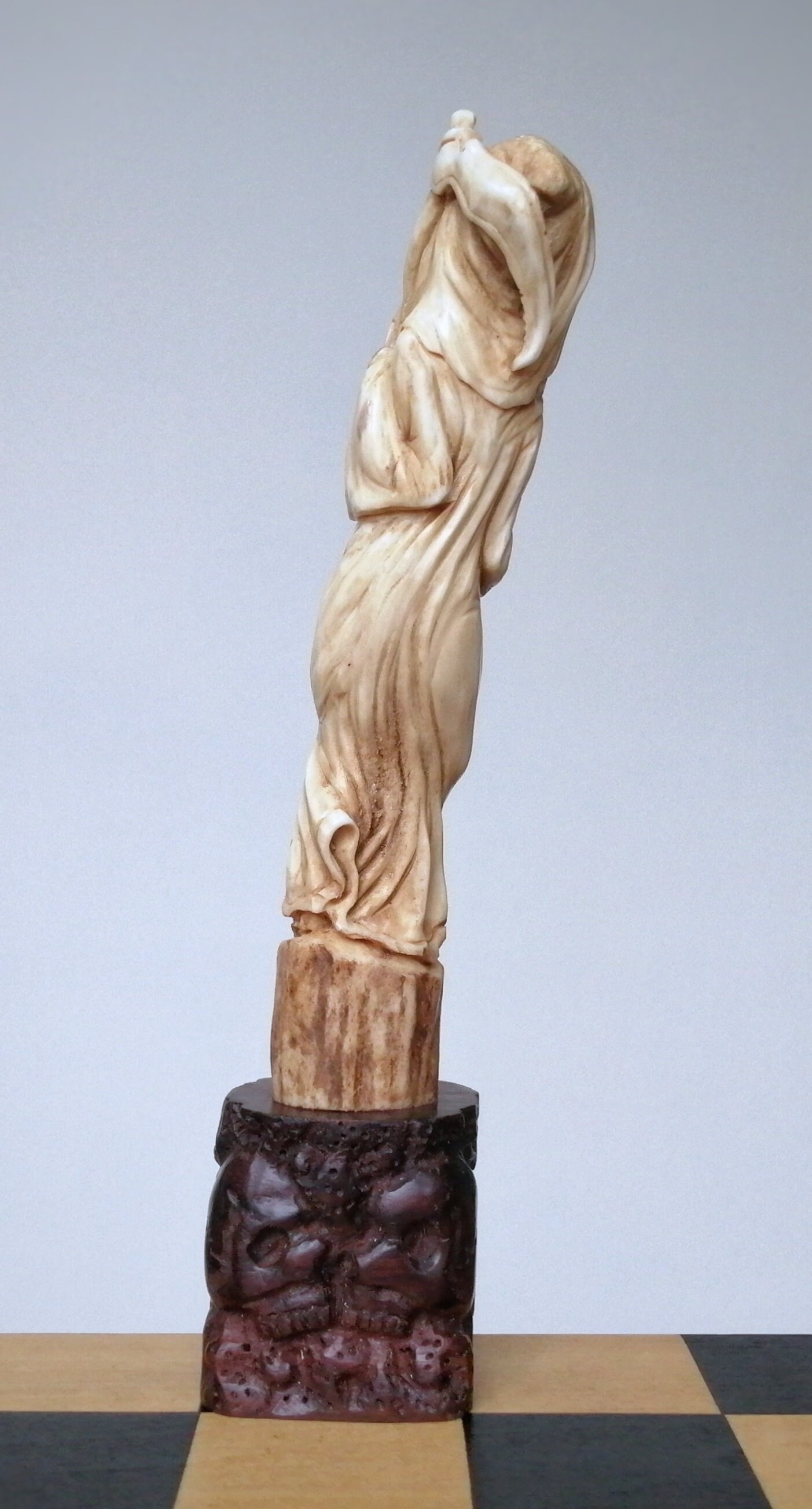 Hand Carved Grim Reaper Statue of Deer Antler - Etsy