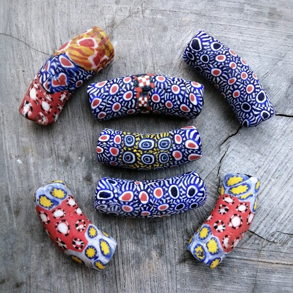 Vintage Trade Beads 7 Pieces - Etsy