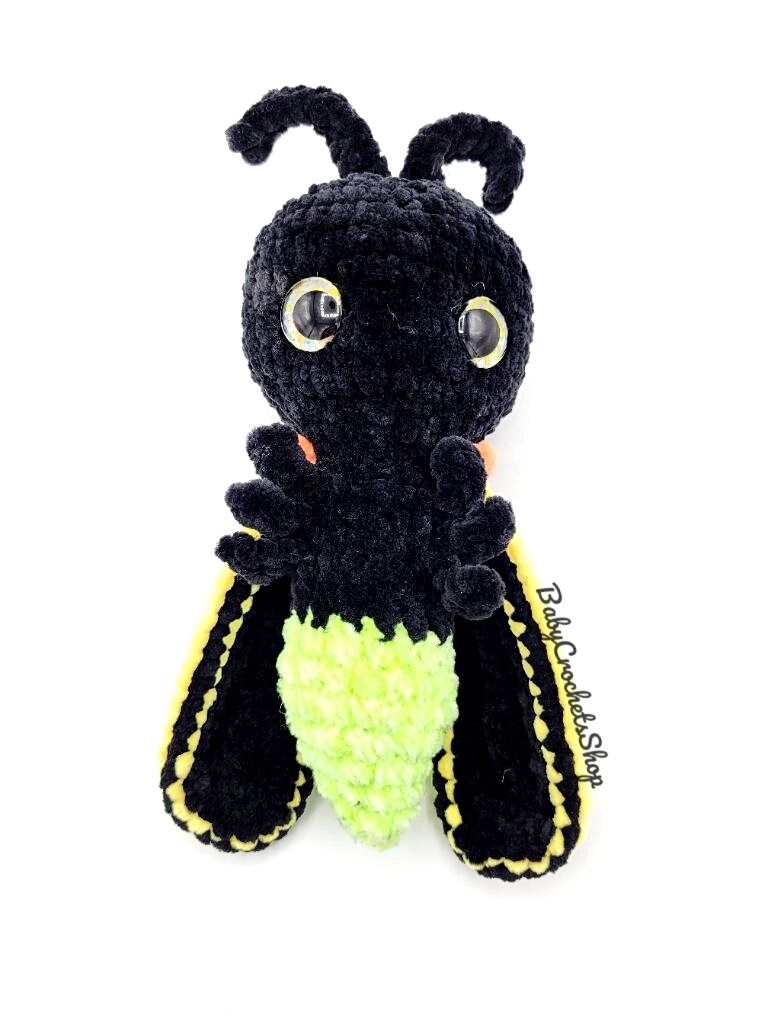 Crochet Plush Firefly Toy Glow in the Dark Plushie Firefly Stuffed Toy ...