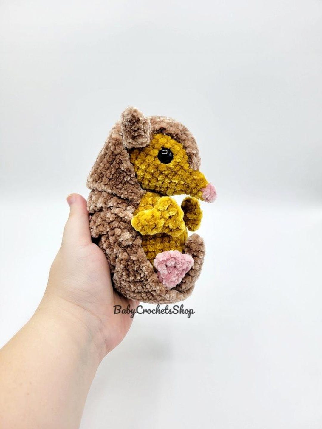 Crochet Armadillo Plush Toy Amigurumi Armadillo Plushie Cute Birthday Gift Children's Toy ...