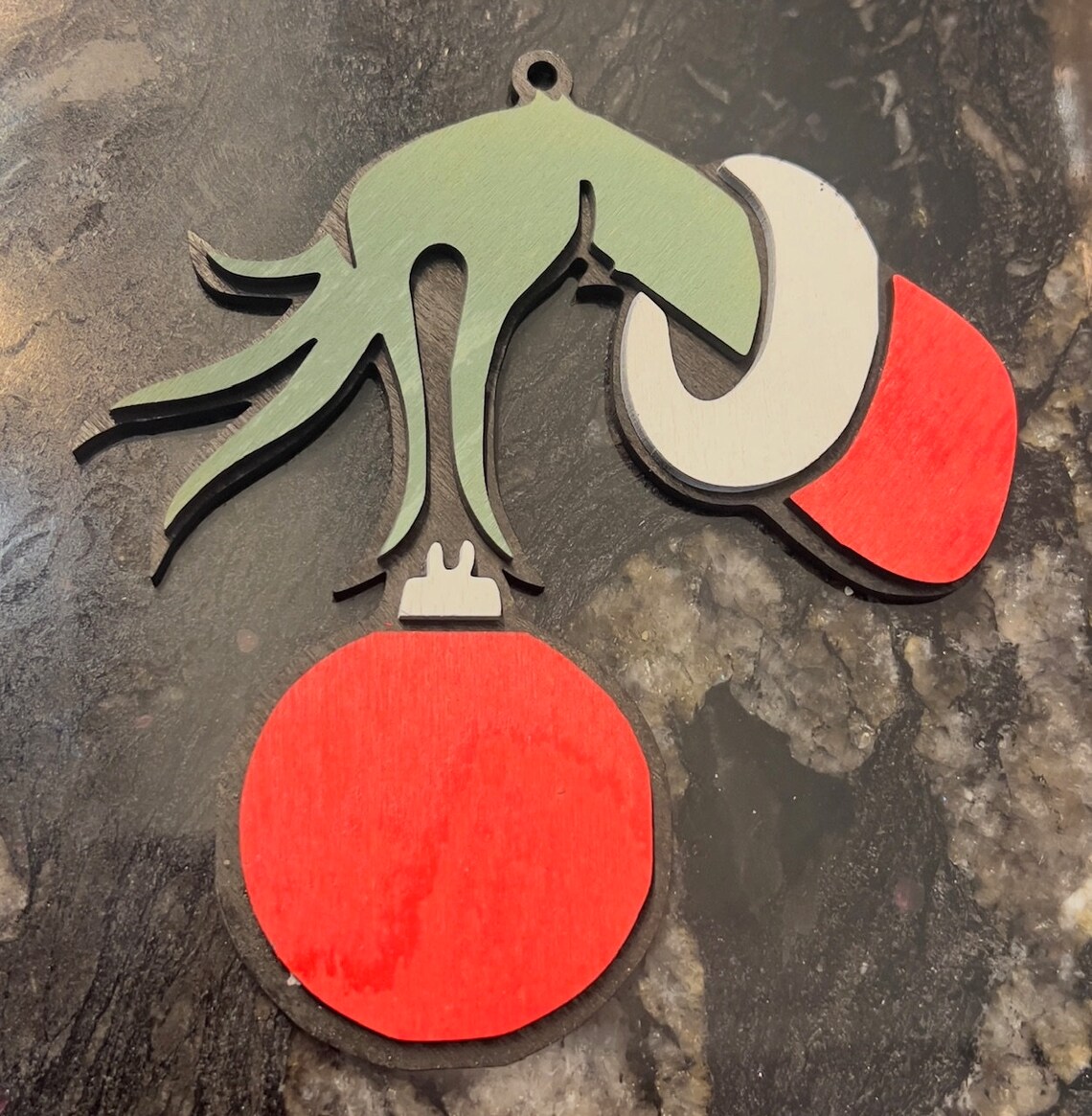 Grinch Hand Holding Ornament - Etsy