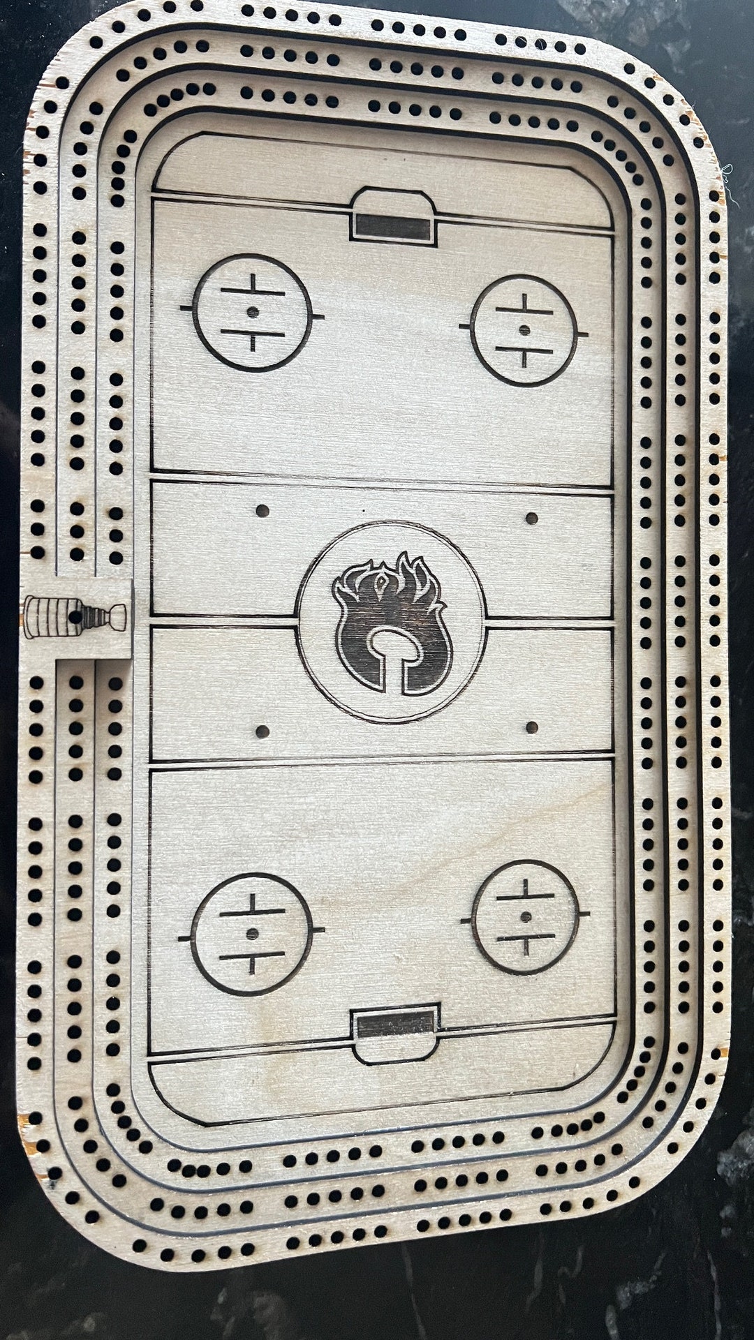 NHL Crib Board Stadium Seating With Card and Peg Holders, 12 Layers for ...