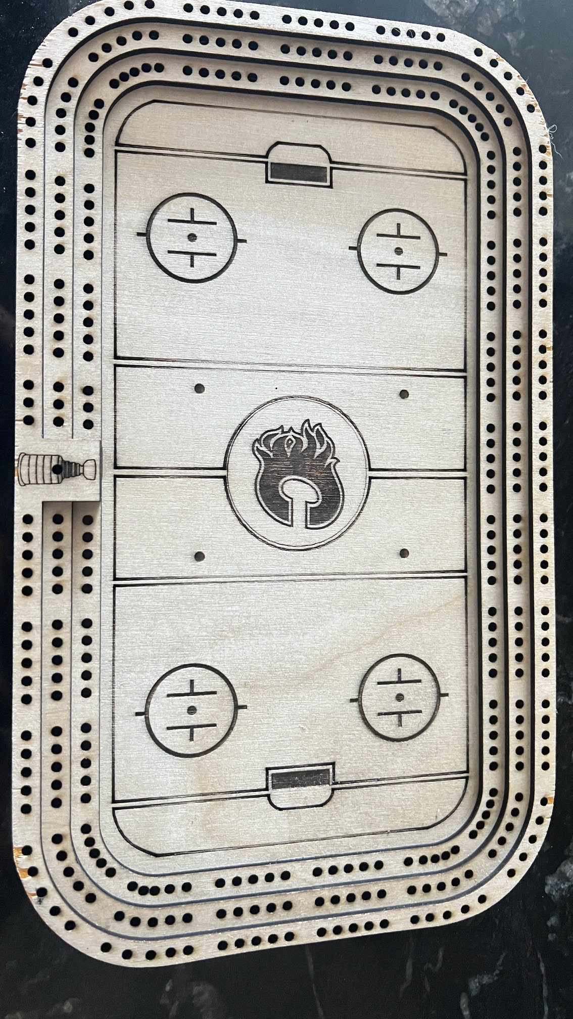 NHL Crib Board Stadium Seating With Card and Peg Holders, 12 Layers for ...