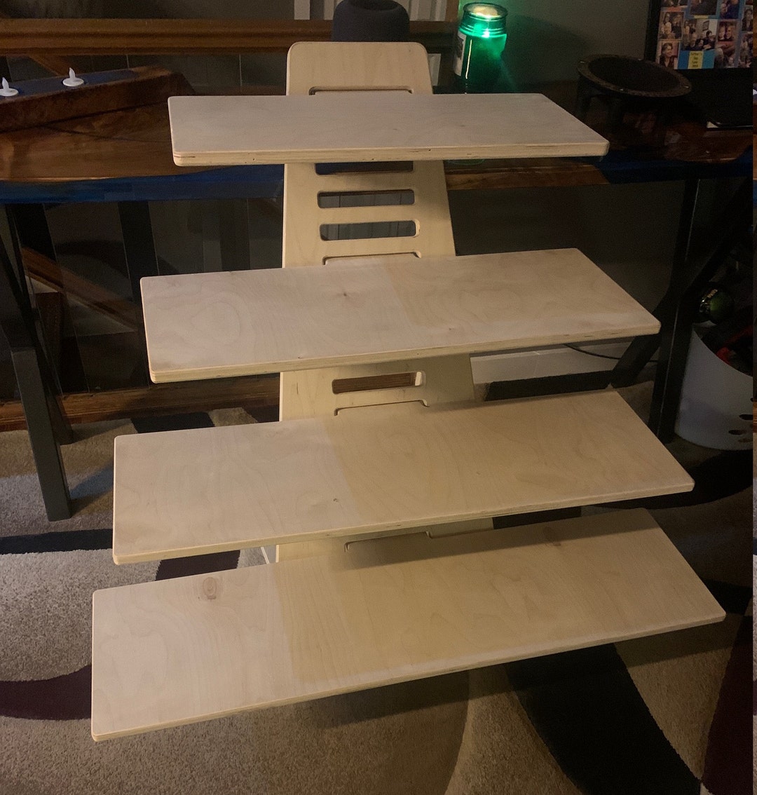 Lg Free Standing Adjustable 4 Shelf Stand - Etsy