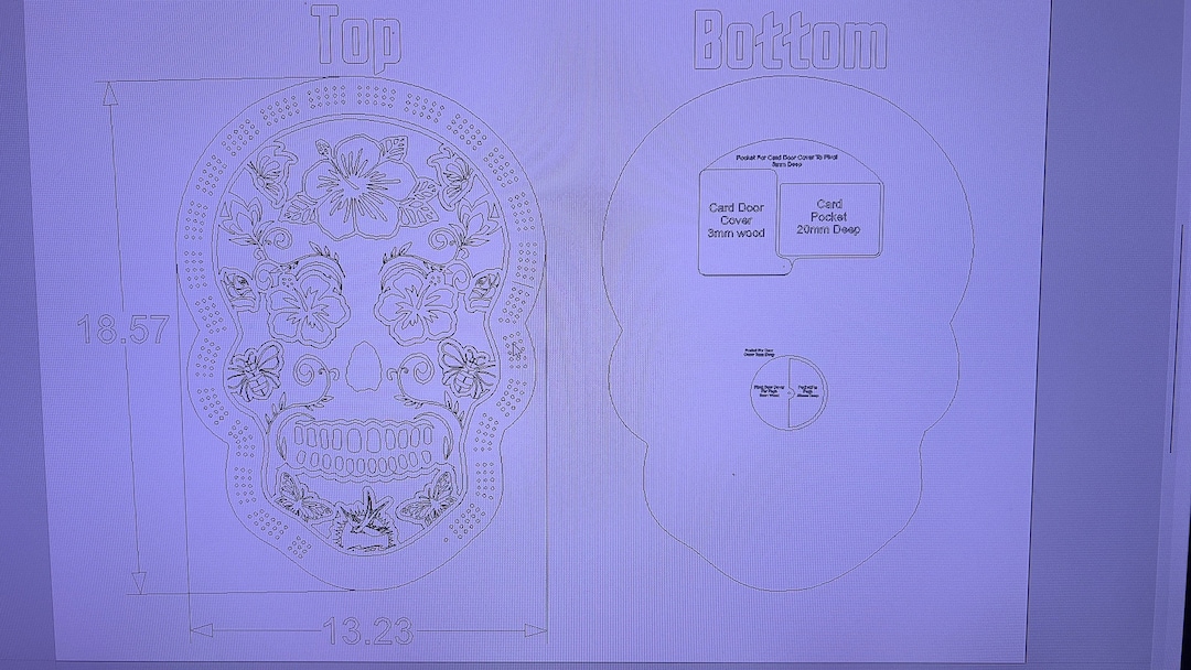Sugar Skull Cribbage Board - Etsy