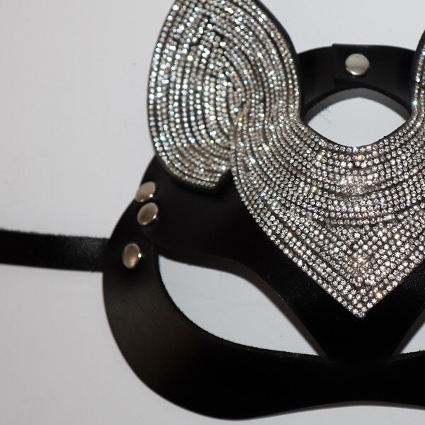 Rhinestone Mask - Etsy