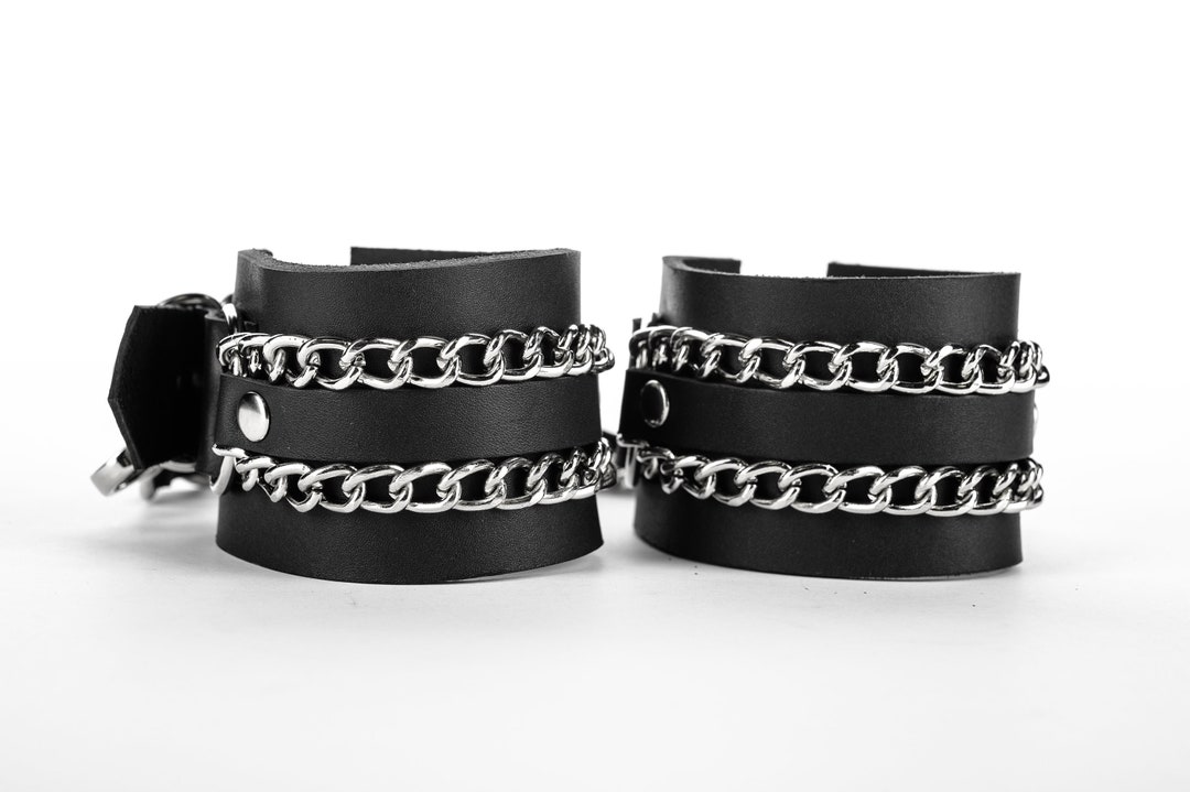 BDSM Handcuffs, Bondage Cuffs, Submissive Cuffs, Bdsm Leather Cuff ...
