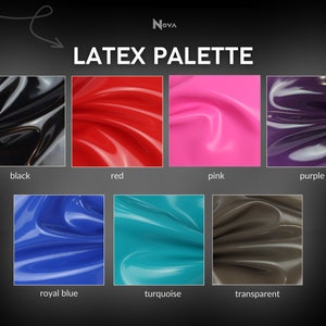 Black Latex Material Fabric Shiny Vinyl Glossy Rubber Stretch Nylon ...