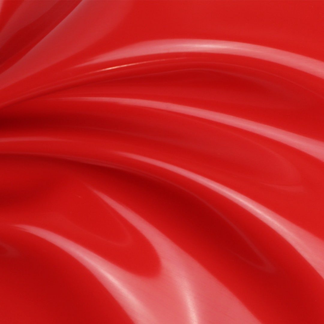 Red Latex Material Fabric Shiny Vinyl Glossy Rubber Stretch Nylon Metre ...