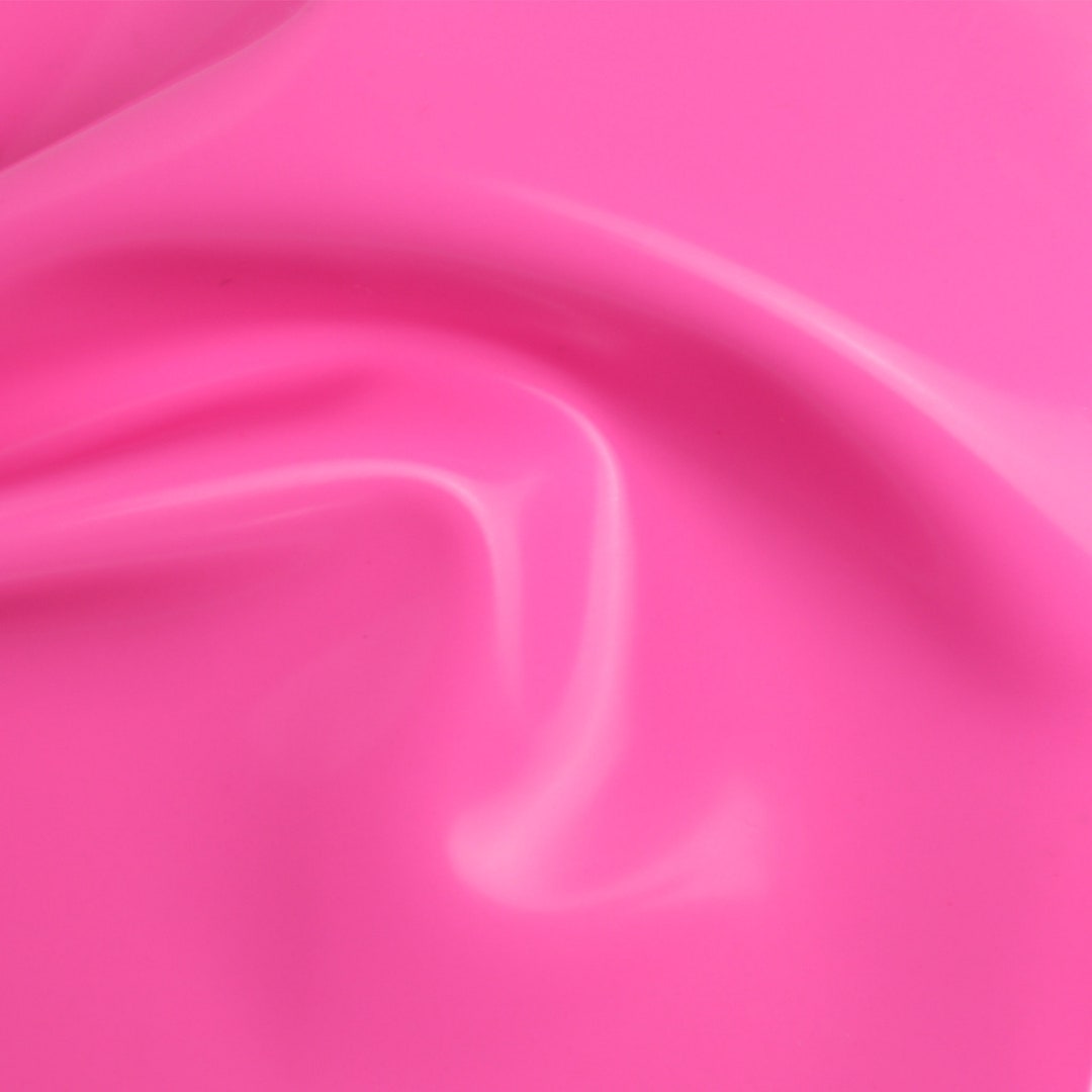 Pink Latex Material Fabric Shiny Vinyl Glossy Rubber Stretch Nylon ...