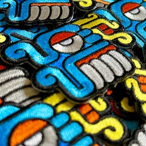 Quiahuitl Iron on Patch Sticker - Etsy