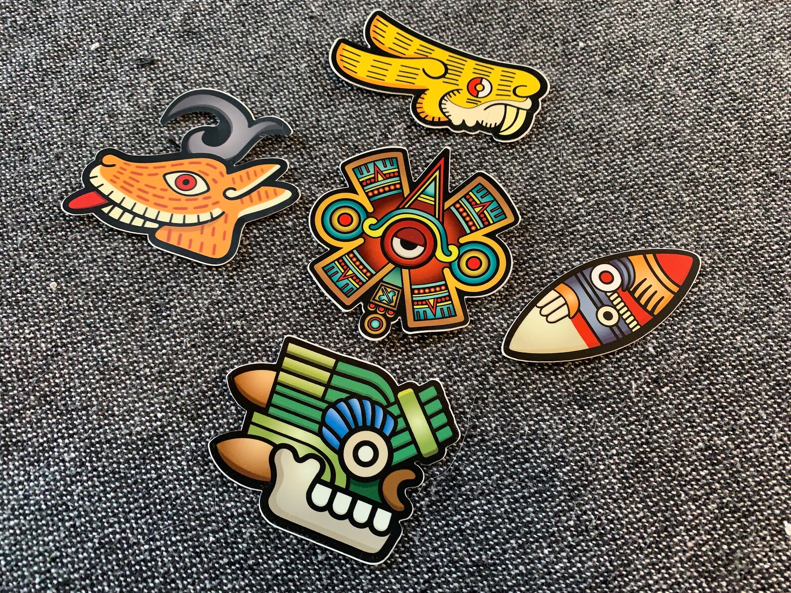Aztec Year Symbols Vinyl Sticker 5 Packs | Etsy