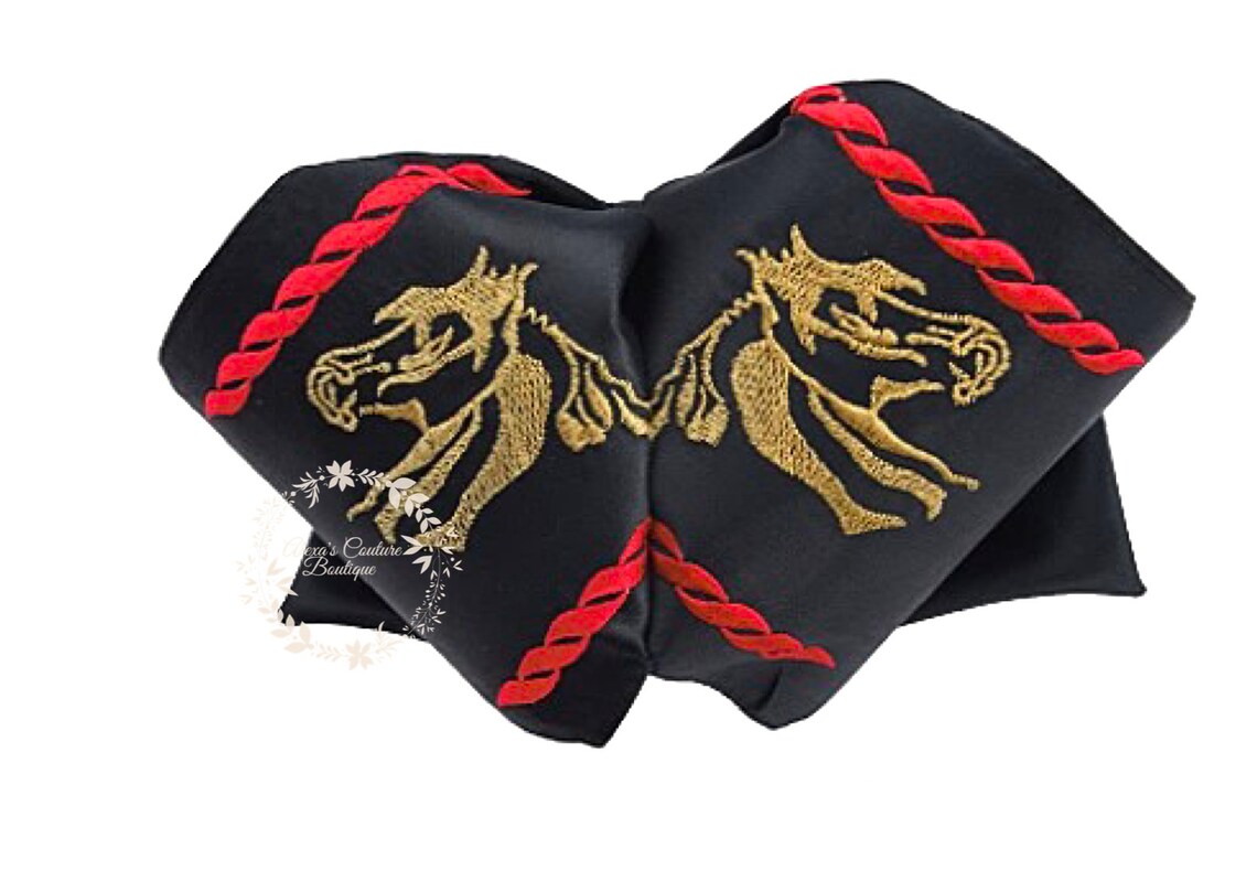 Embroidered Charro Bow for Adults Mexican Bow for Adults - Etsy