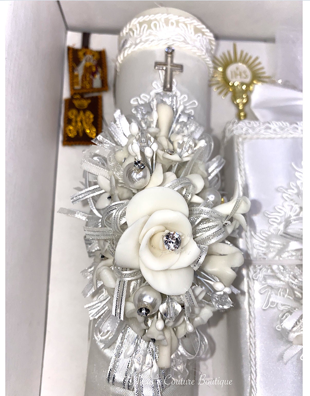 First Communion Candle Set/vela De Primera Communion | Etsy