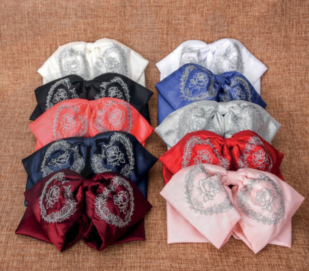Embroidered Charro Bow, Mexican Bow, Charro, Bow Tie, Embroidery ...