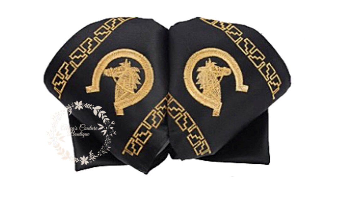 Embroidered Charro Bow for Adults, Mexican Bow for Adults, Charro, Bow ...