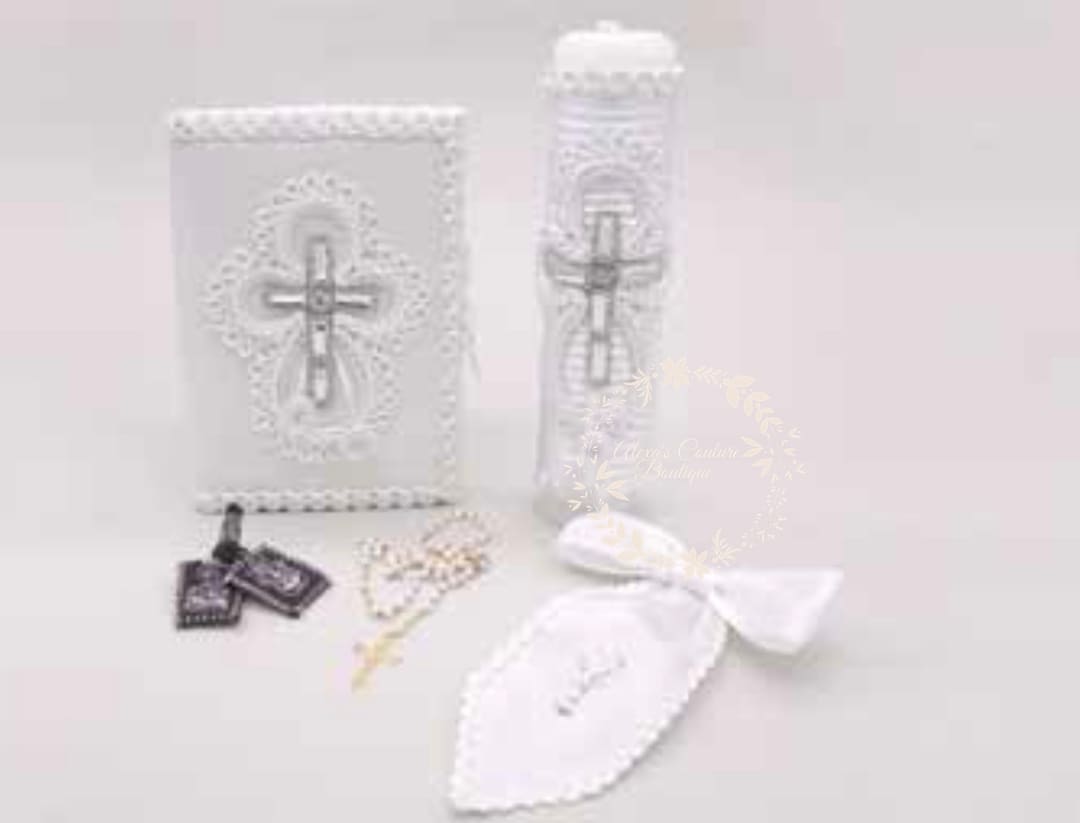 First Communion Candle Set/set Vela De Prima Communion - Etsy