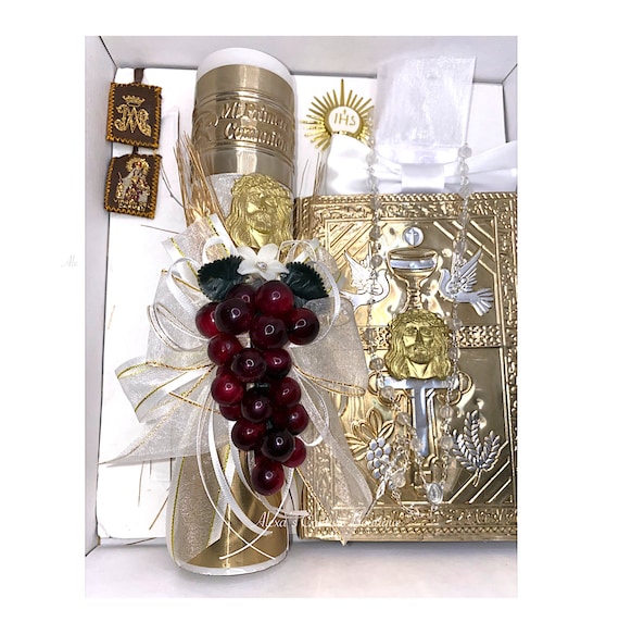 First Communion Candle Set/vela De Prima Communion Set - Etsy