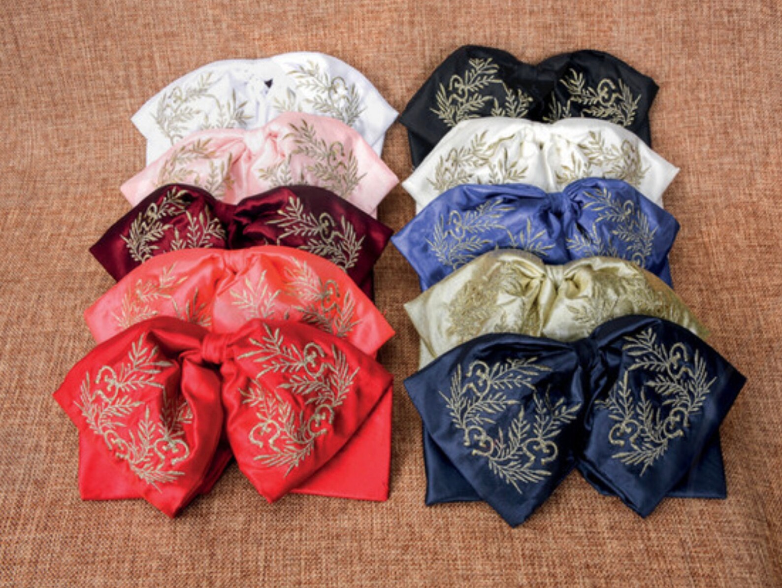Embroidered Charro Bow, Mexican Bow, Charro, Bow Tie, Embroidery ...