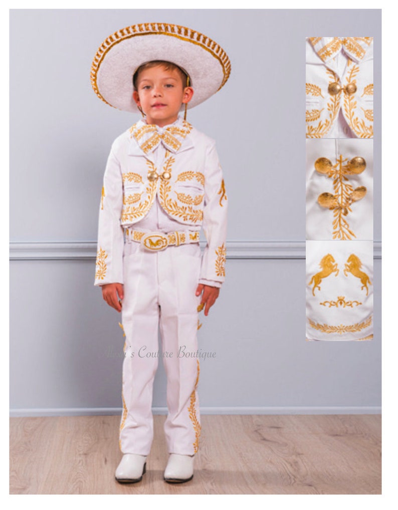 Boys Charro Outfit, Hat Included/traje De Charro Para Nino Con El ...