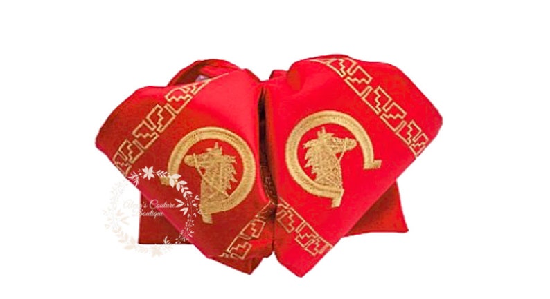 Embroidered Charro Bow for Adults, Mexican Bow for Adults, Charro, Bow ...