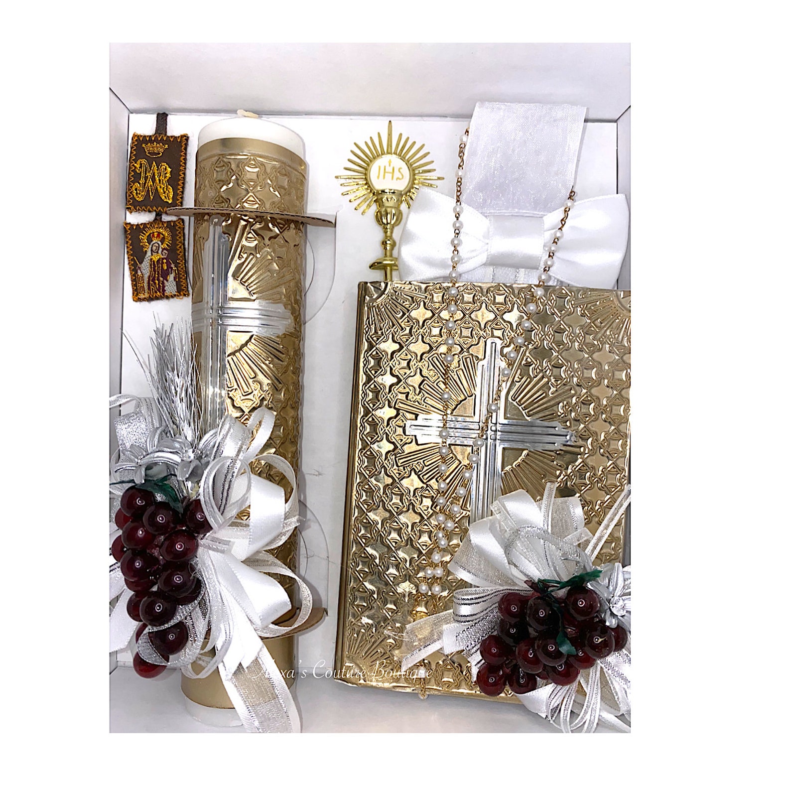 First Communion Candle Set/vela De Prima Communion Set | Etsy