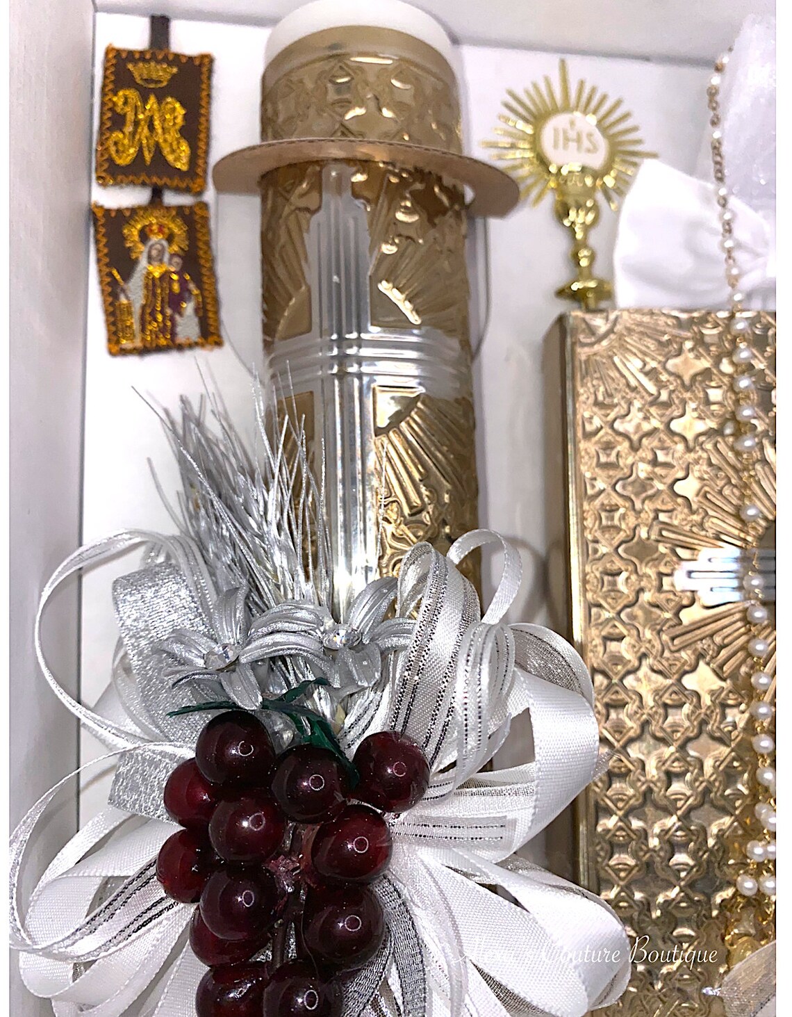 First Communion Candle Set/vela De Prima Communion Set - Etsy