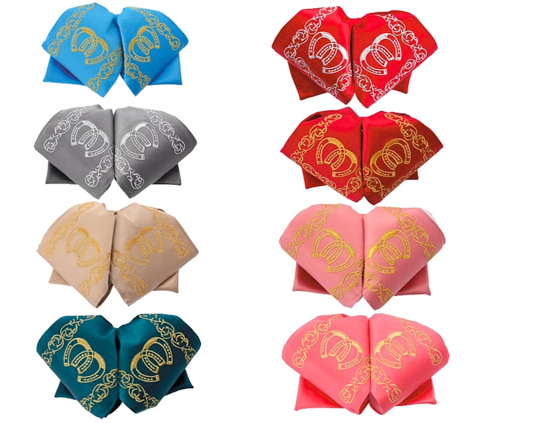 Embroidered Charro Bow for Adults, Mexican Bow for Adults, Charro, Bow ...