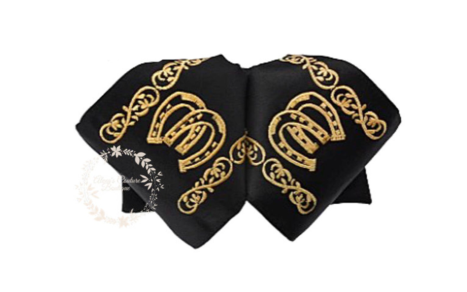 Embroidered Charro Bow for Adults, Mexican Bow for Adults, Charro, Bow ...