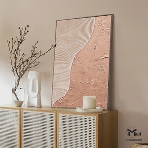 Large Original Abstract Painting 3D Texture Painting Terracotta ...
