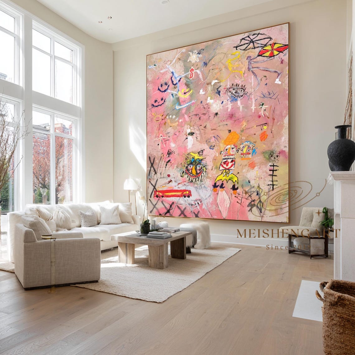Abstract Graffiti Canvas Art Full of Childlike Fun Bold Urban Graffiti ...