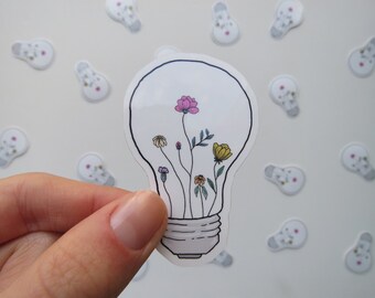 Lightbulb stickers | Etsy