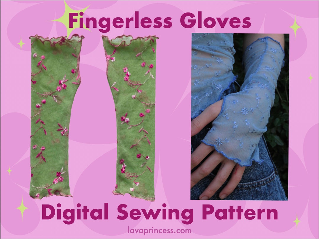Fingerless Gloves Sewing Pattern DIGITAL - Etsy