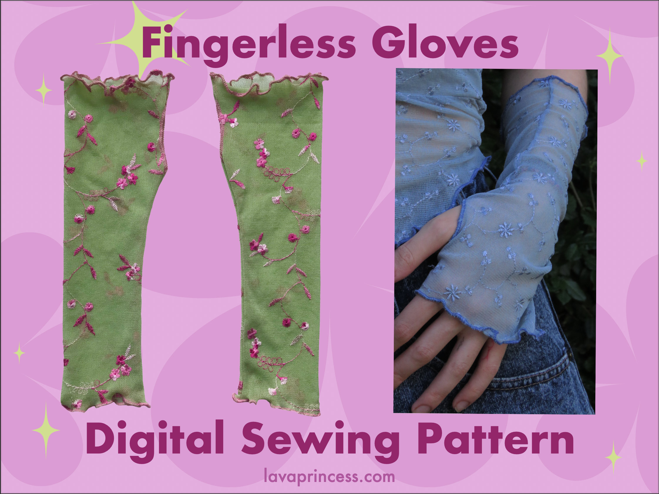 Fingerless Gloves Sewing Pattern DIGITAL - Etsy