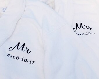 Mr and Mrs Robes - Etsy