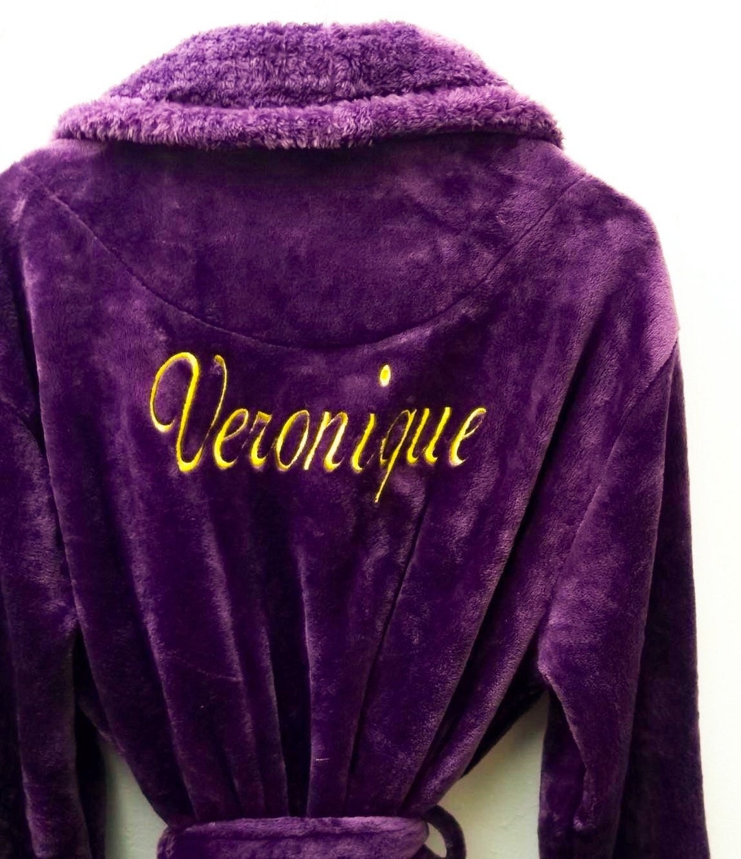 Personalized Robe Womens, Embroidered Monogrammed Personalized Purple ...